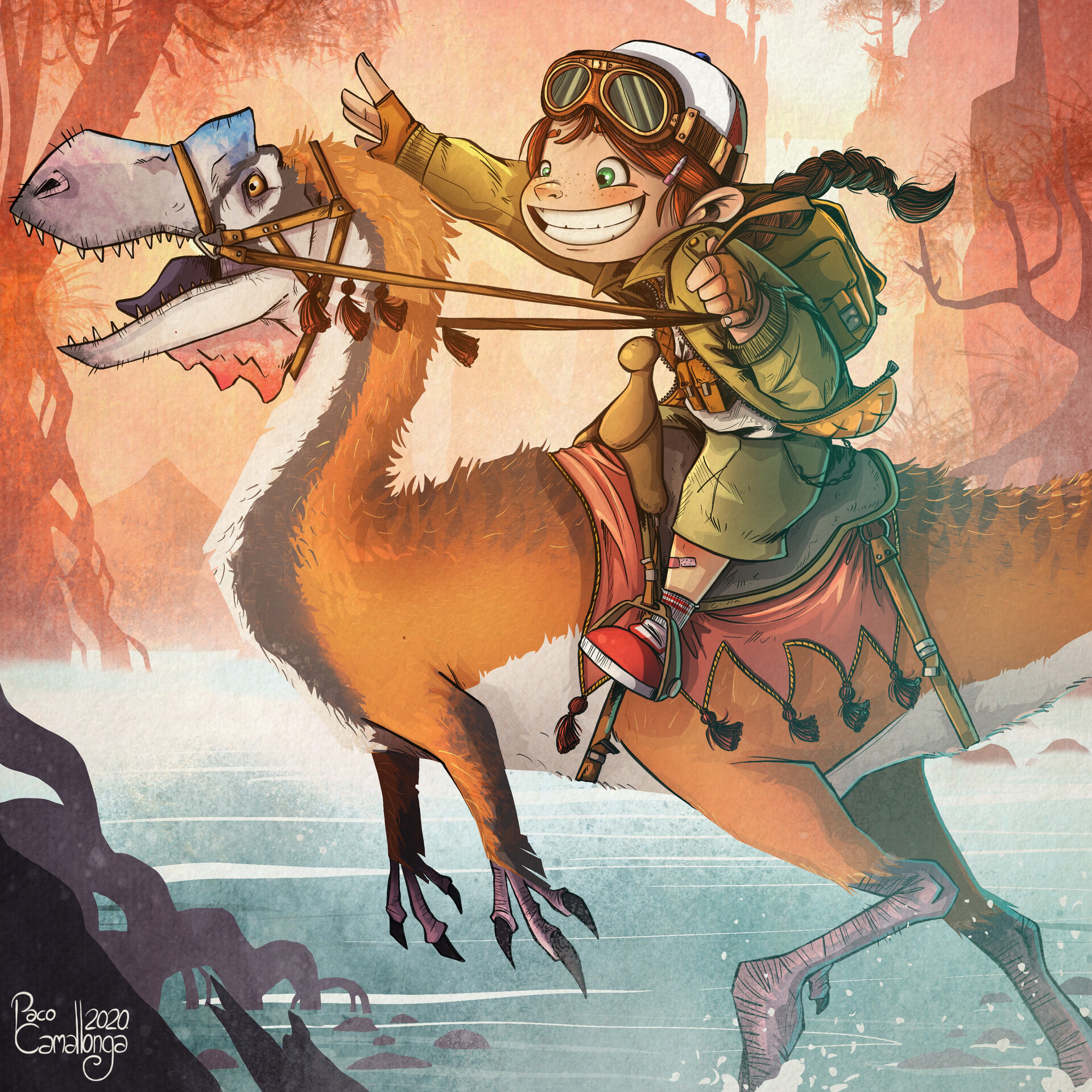 ArtStation - Dinosaur rider