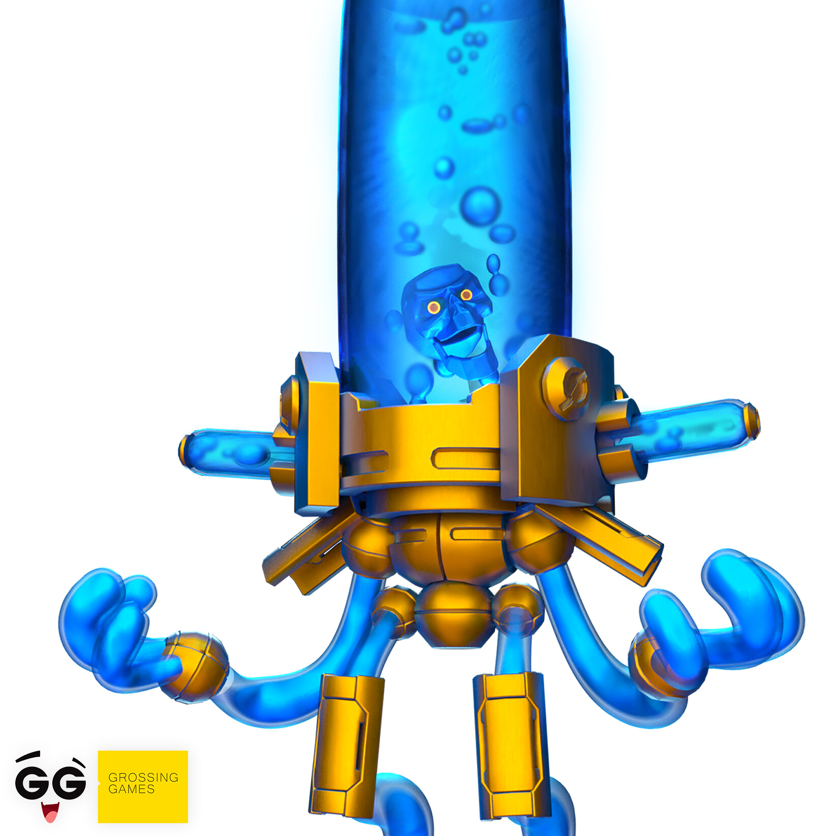 ArtStation - Robot Hero Skull Boss