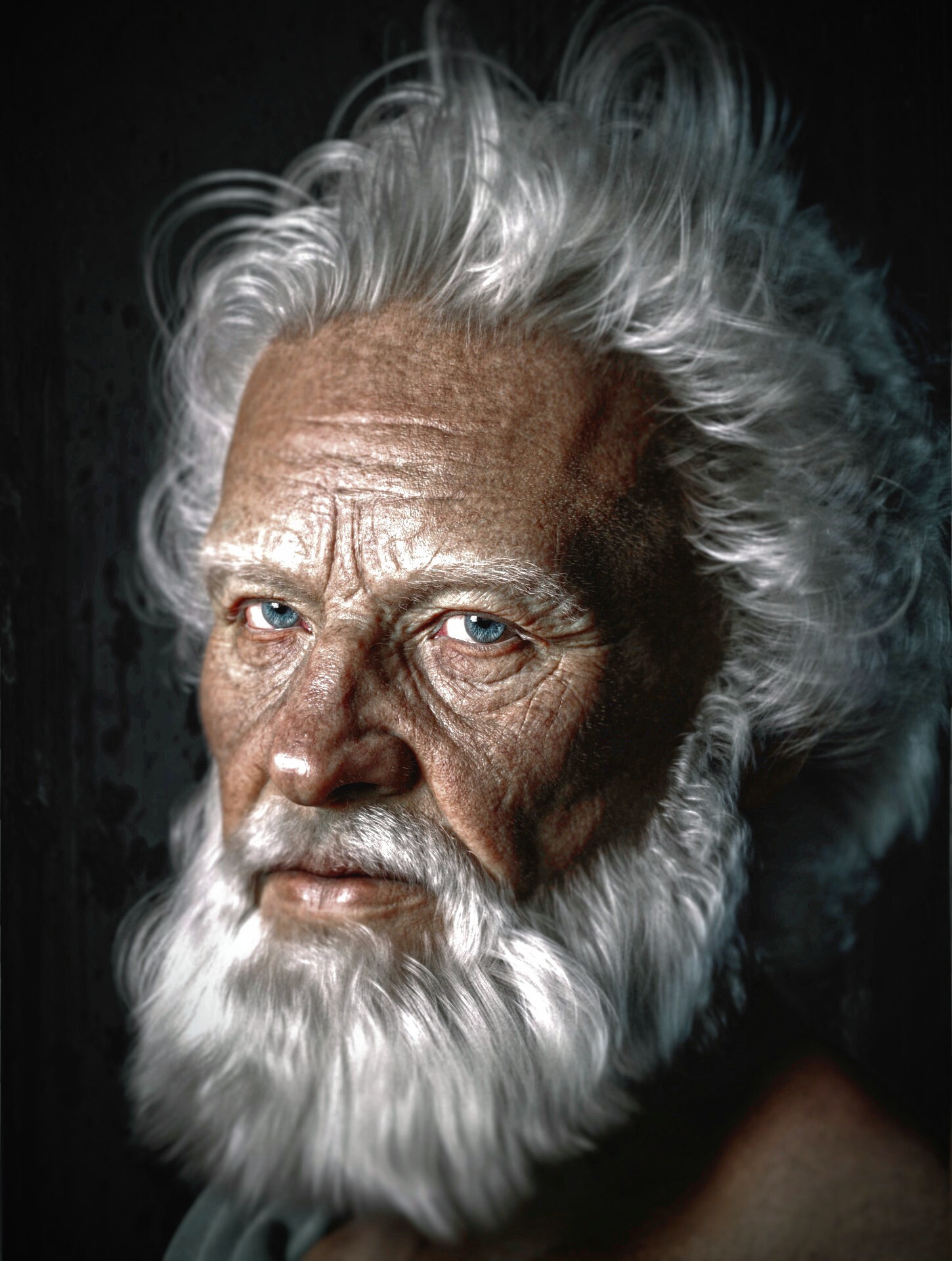 ArtStation - 3D Portrait of Zeus