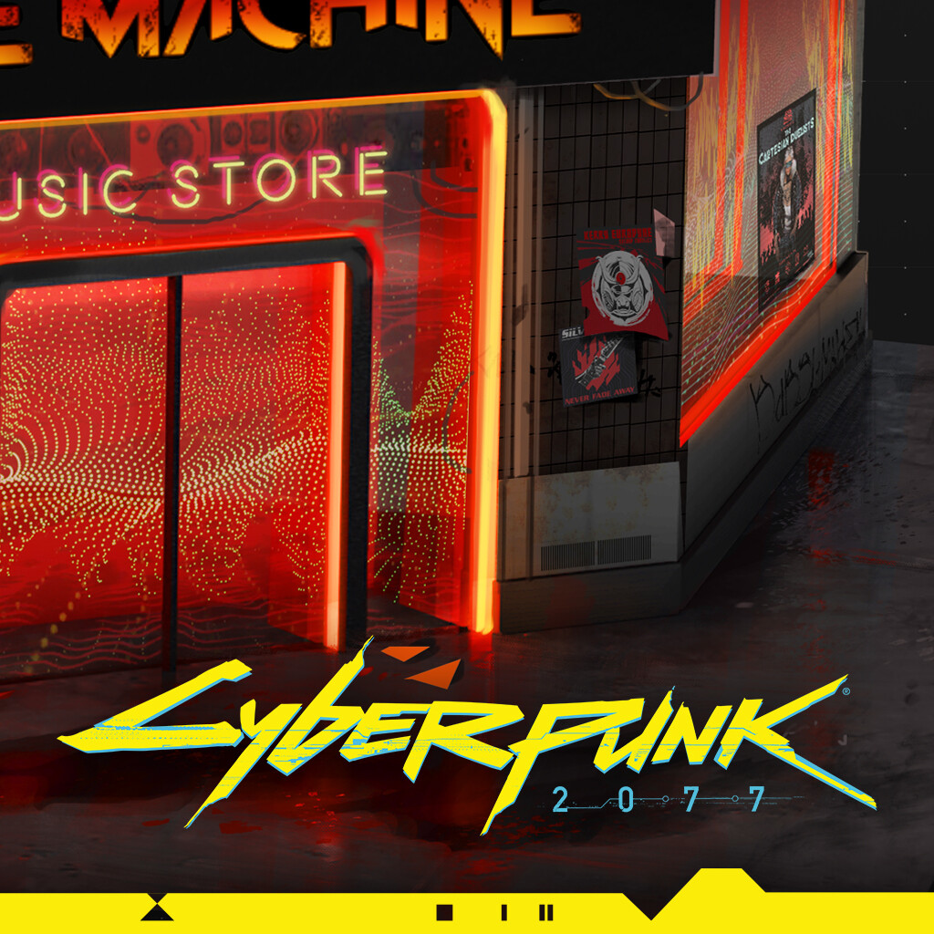 ArtStation - CYBERPUNK 2077 - Shop Exteriors