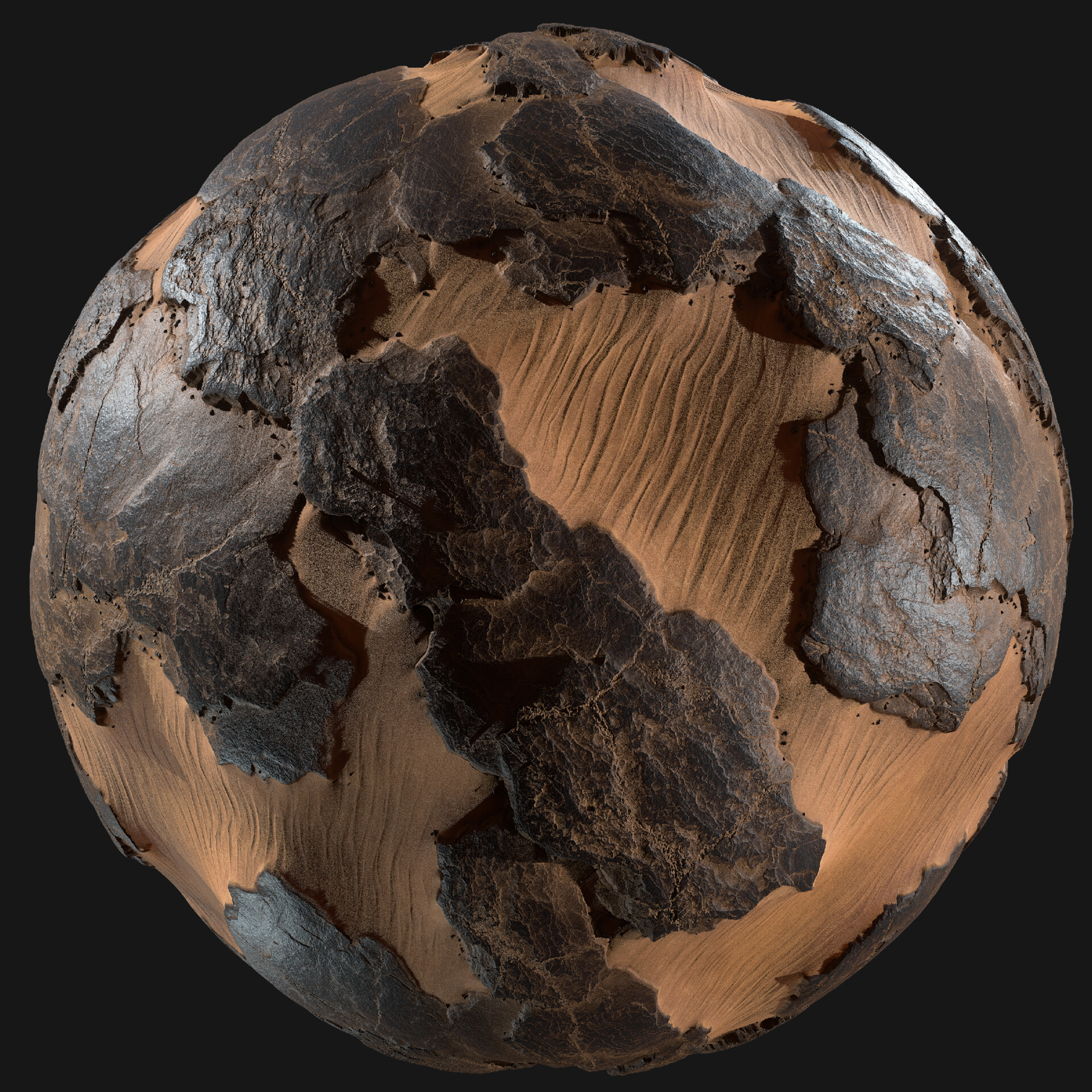 ArtStation - Desert Rock - Substance Designer