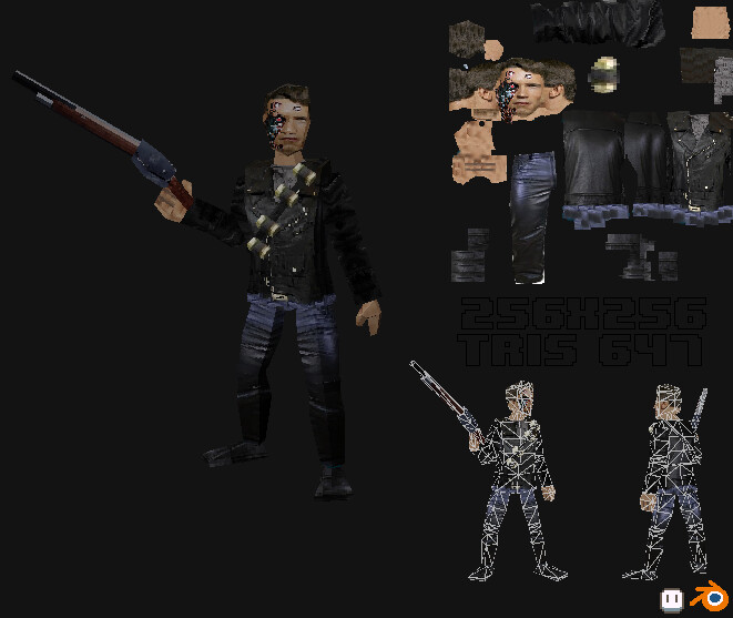 ArtStation - PS1 Style Terminator