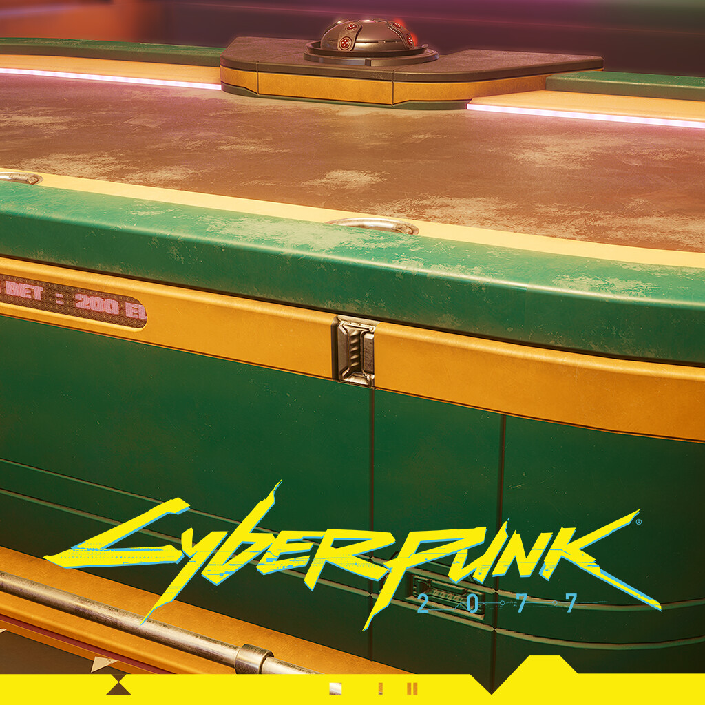 ArtStation - CYBERPUNK 2077 | Poker table