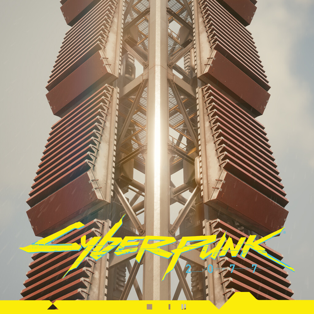 ArtStation - Cyberpunk 2077 Receiver tower