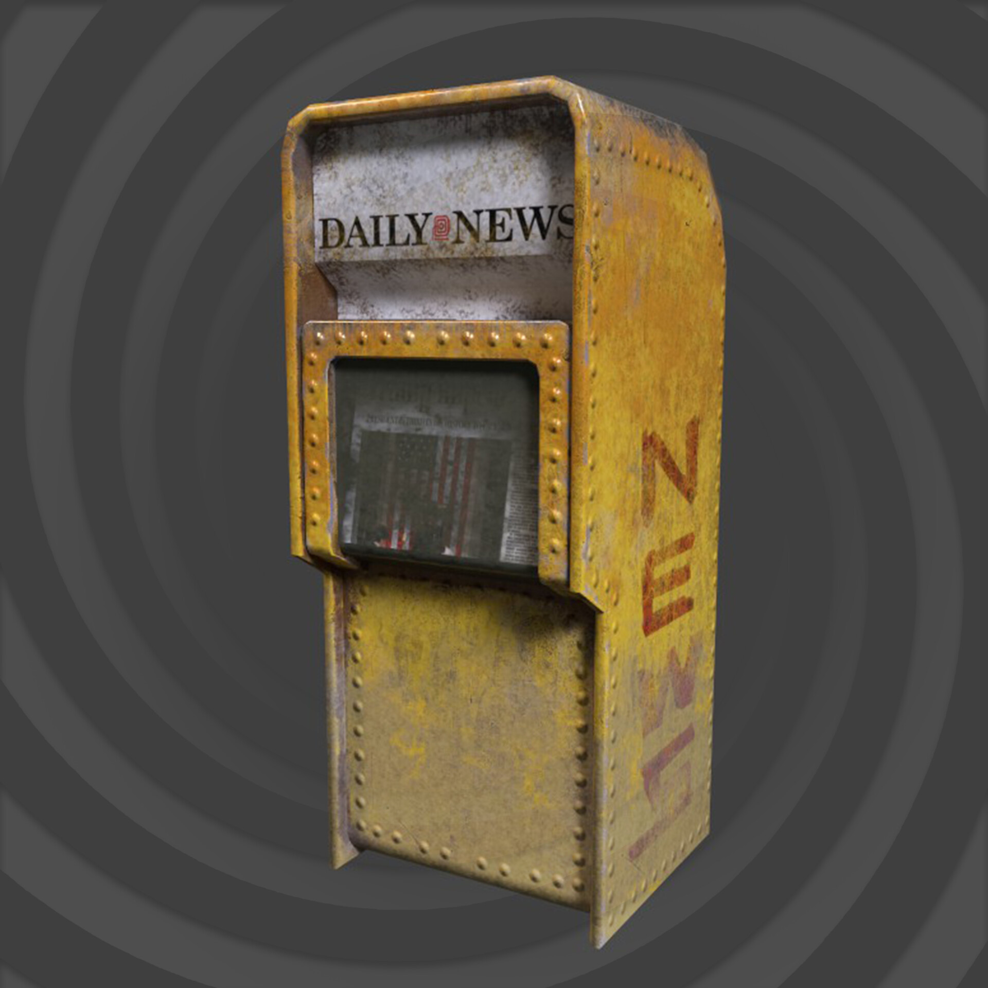 ArtStation - 2.5 Hour Prop Newspaper Stand