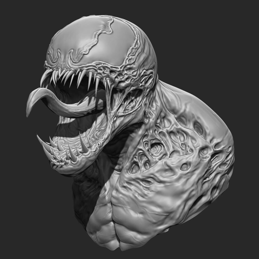 ArtStation - Venom Bust 3D Model
