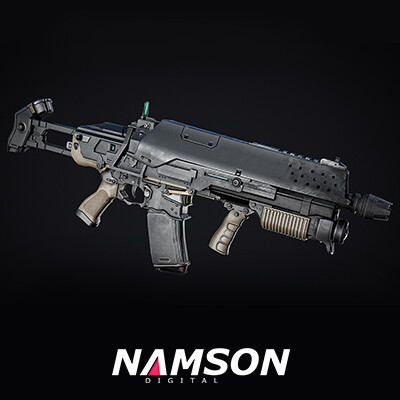 ArtStation - Semi auto gun