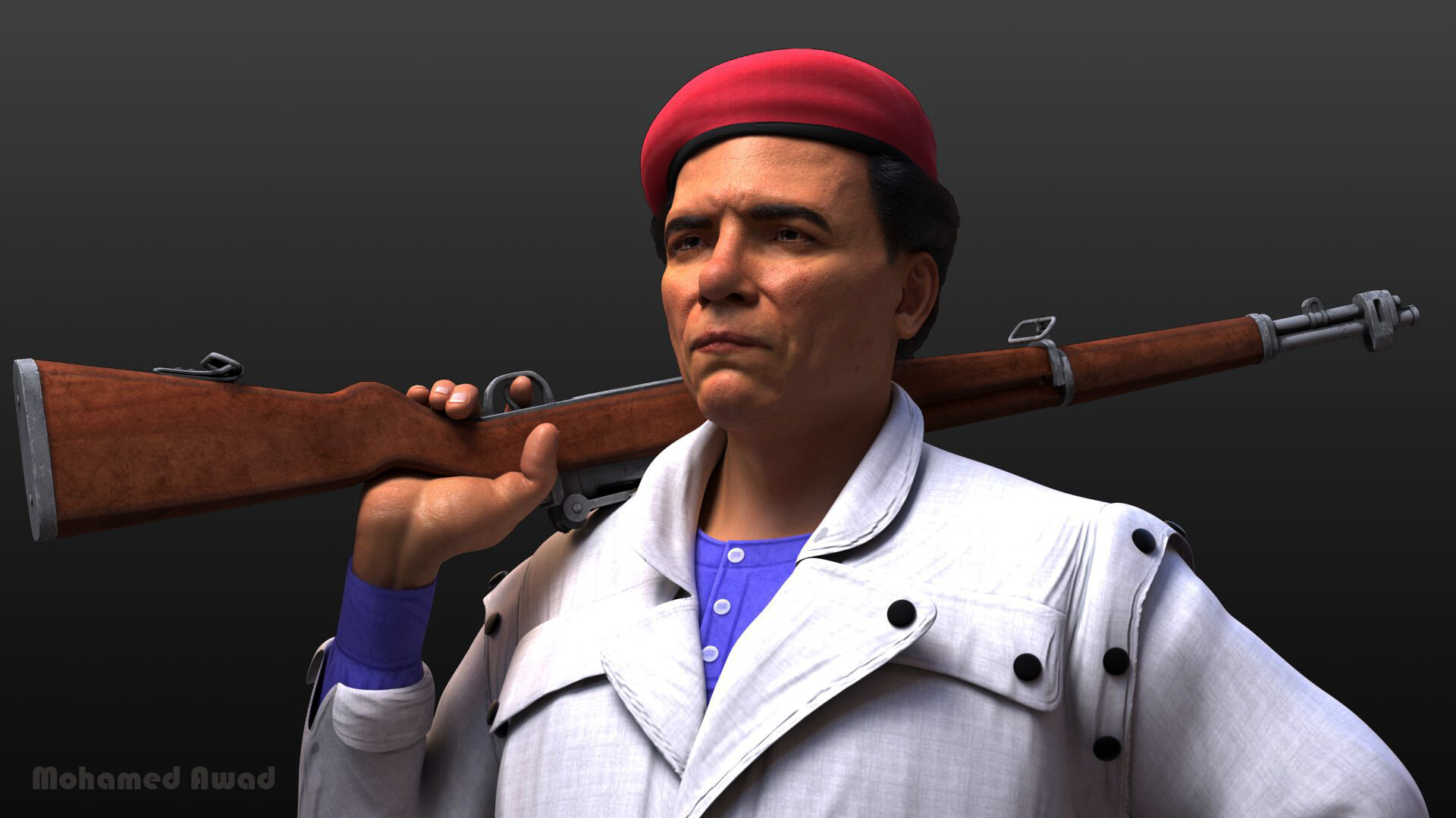 ArtStation - Adel Emam in the movie Shams El Zenati