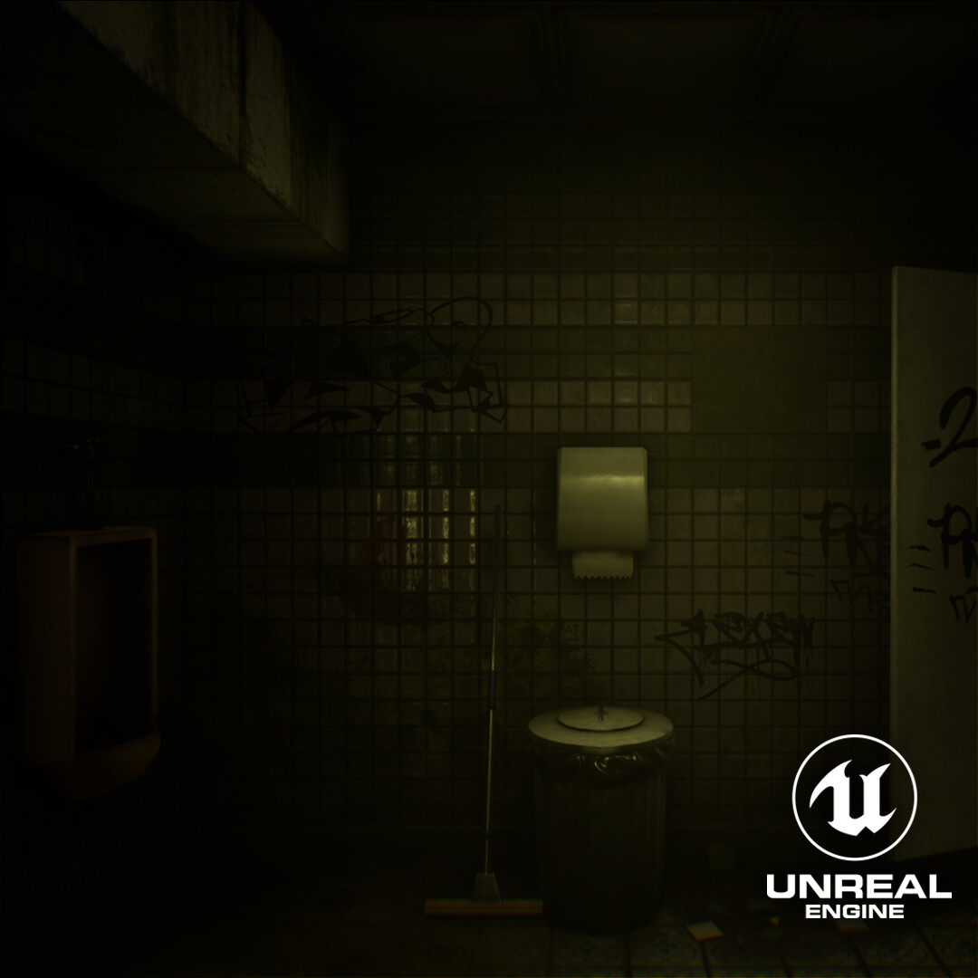 ArtStation - Post Apocalyptic Restroom