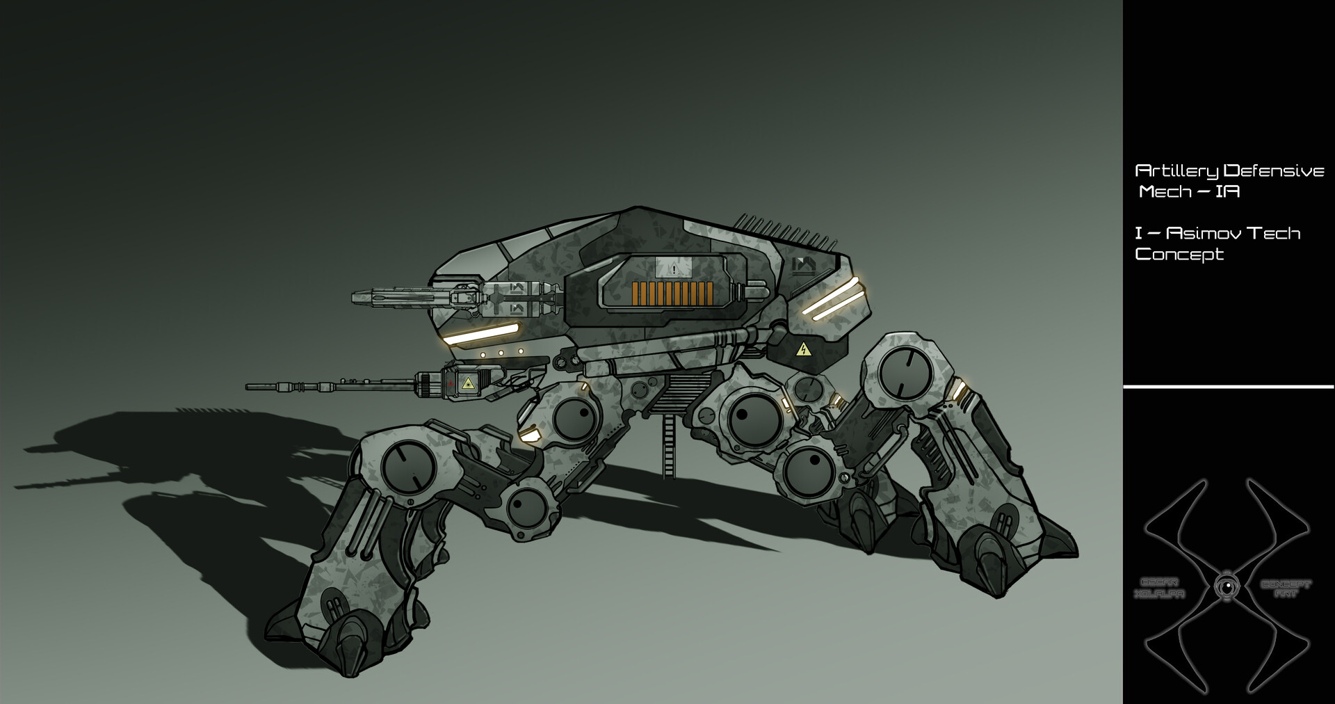ArtStation - Artillery Defensive Mech