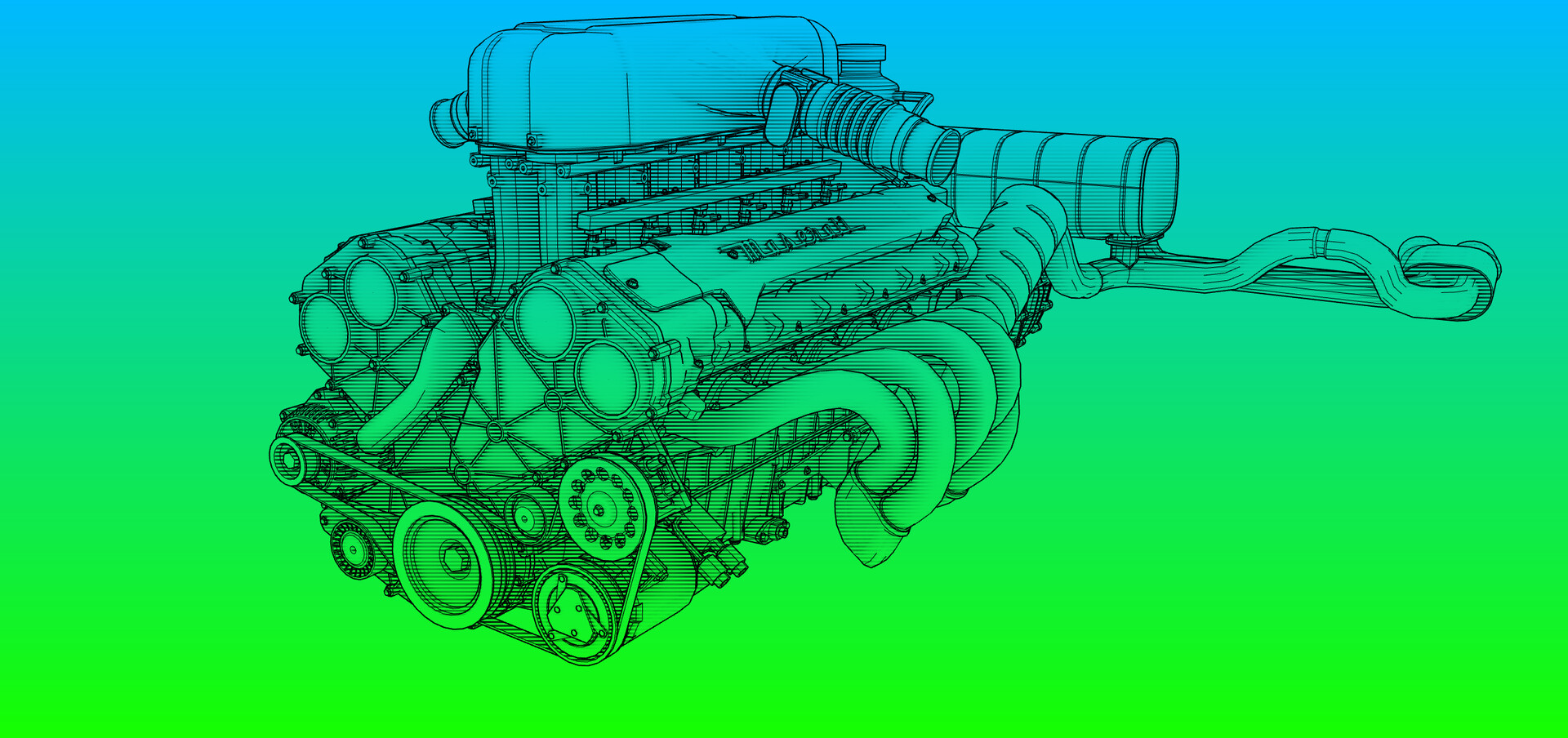 ArtStation - Maserati F140 V12