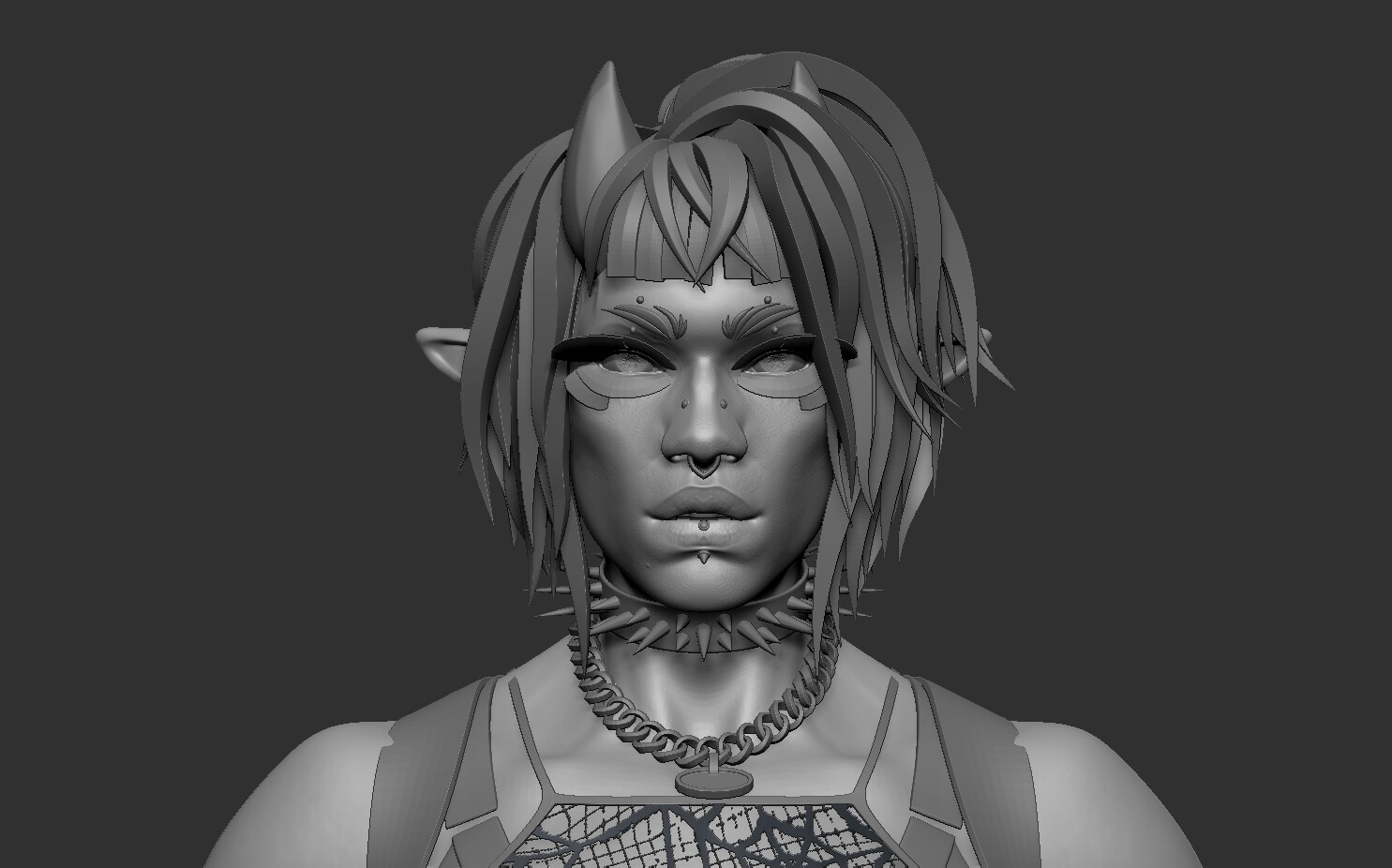 ArtStation - Punk Demon Sculpt