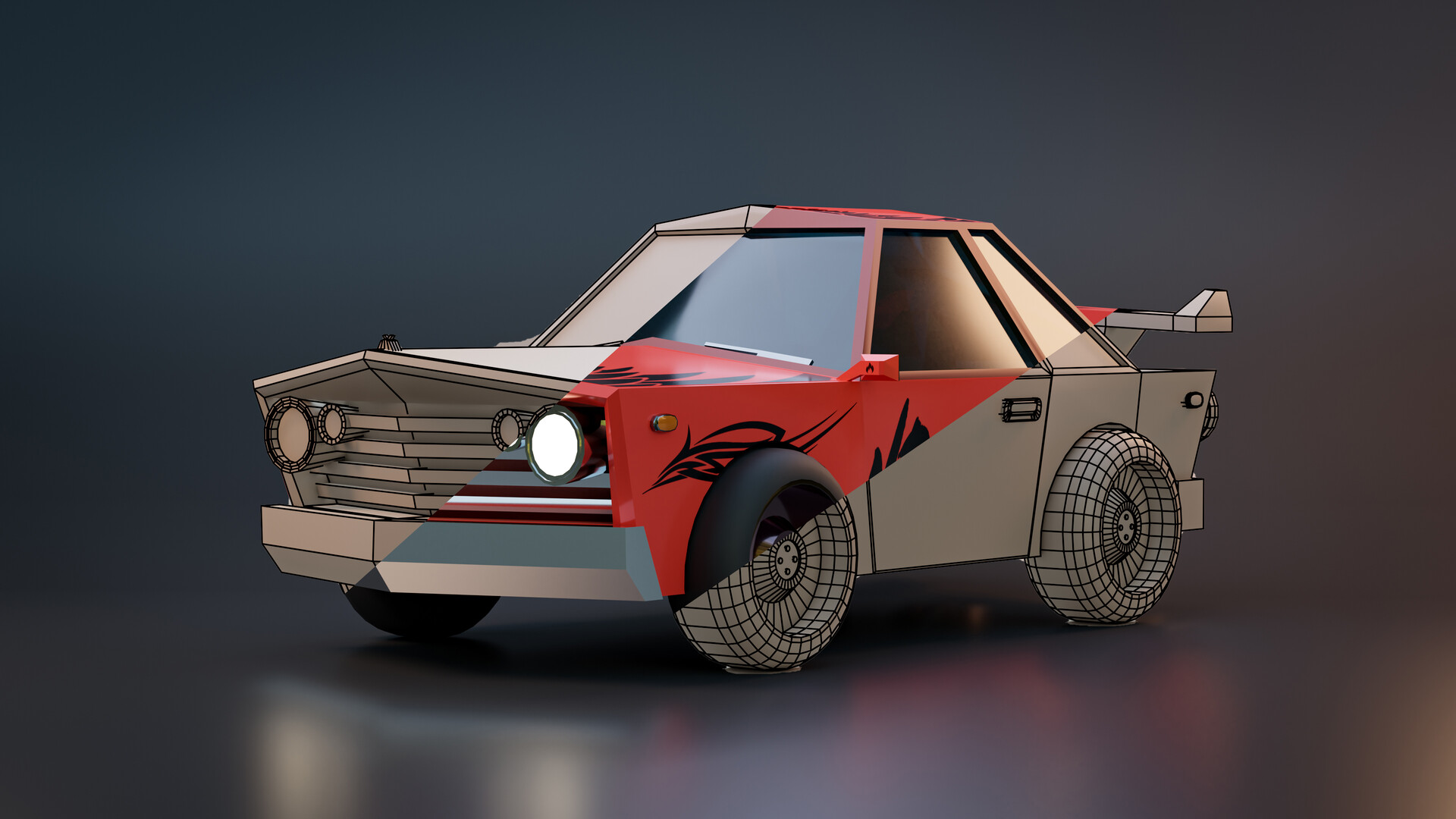 ArtStation - Low poly racecar