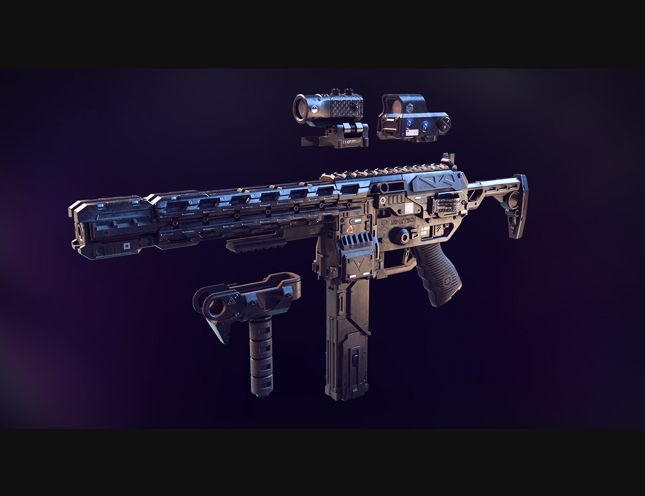 ArtStation - Cyberpunk SMG