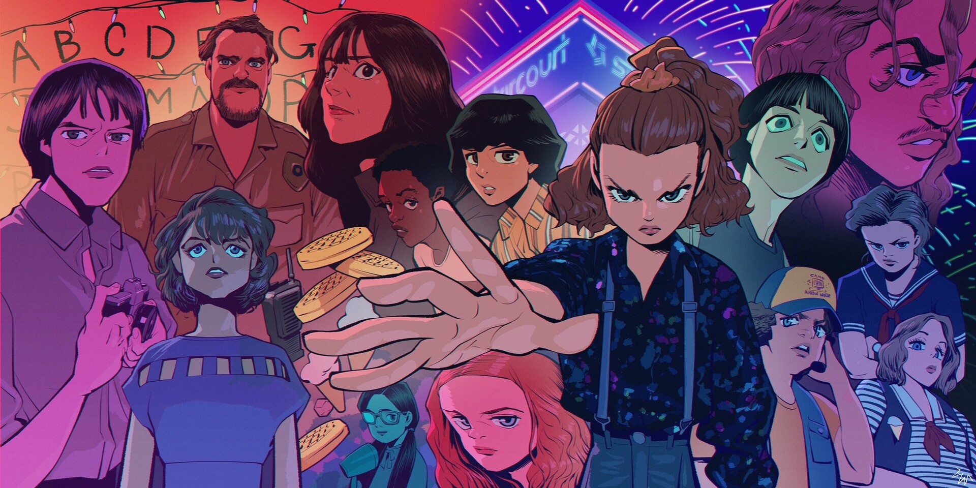 ArtStation - Stranger Things fan art