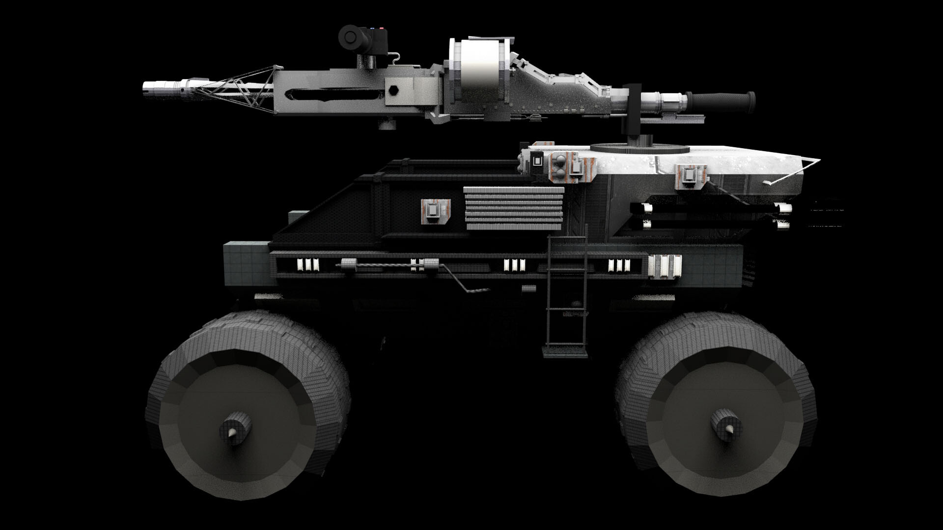 ArtStation - Alien Car with Machine Gun and Sniper