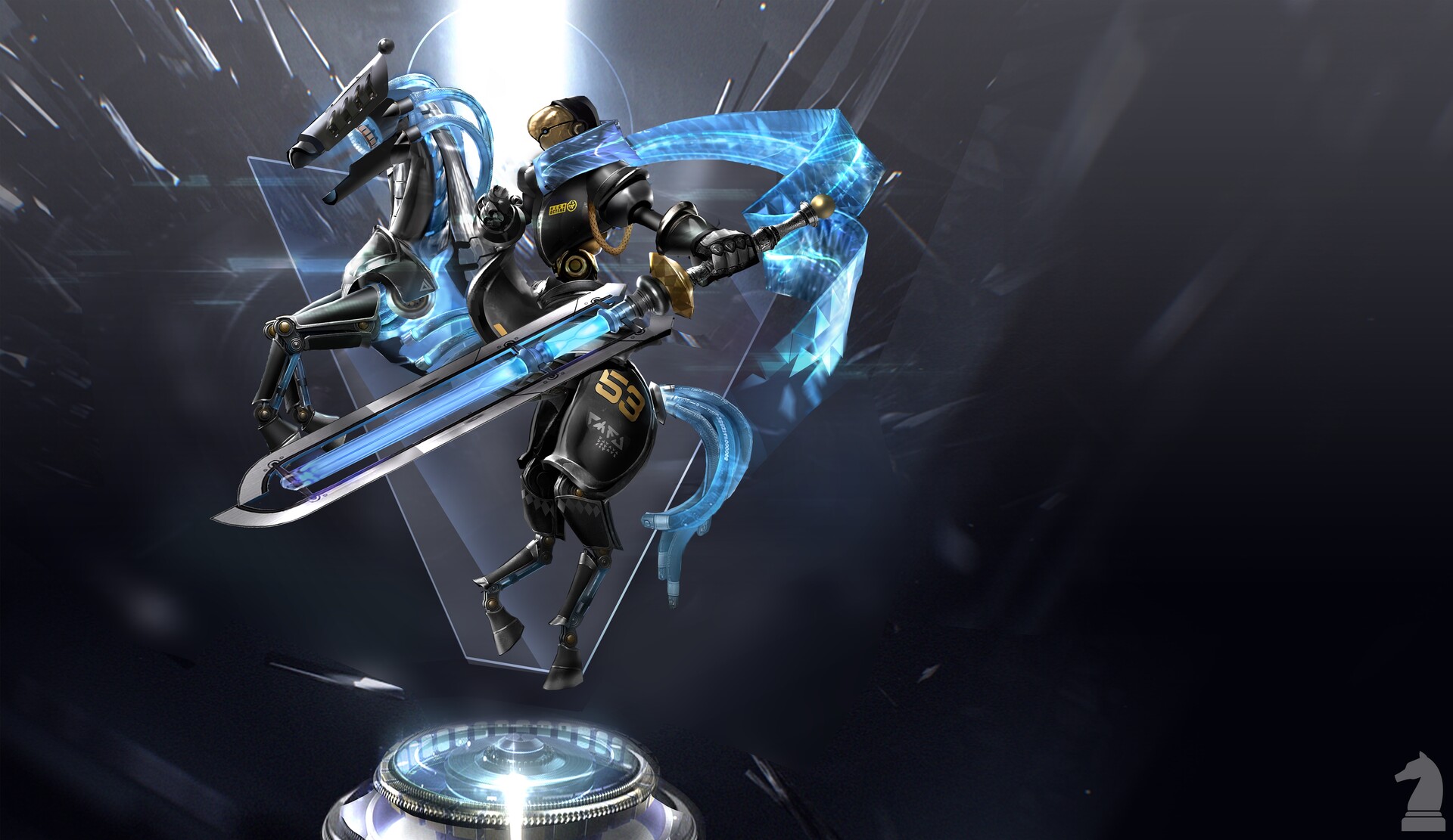 ArtStation - chess pieces warrior