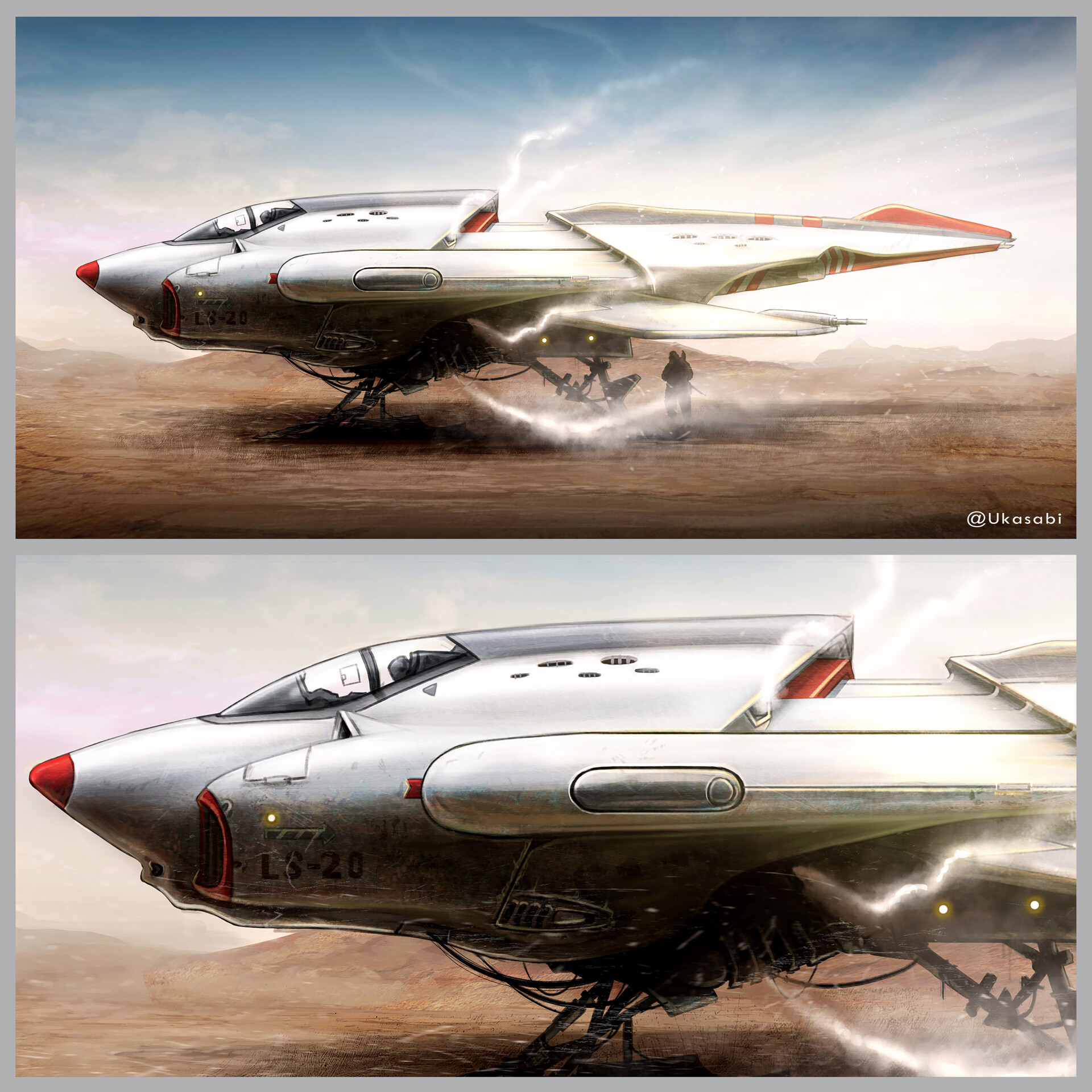 ArtStation - Space Fighter 01 Concept Painting