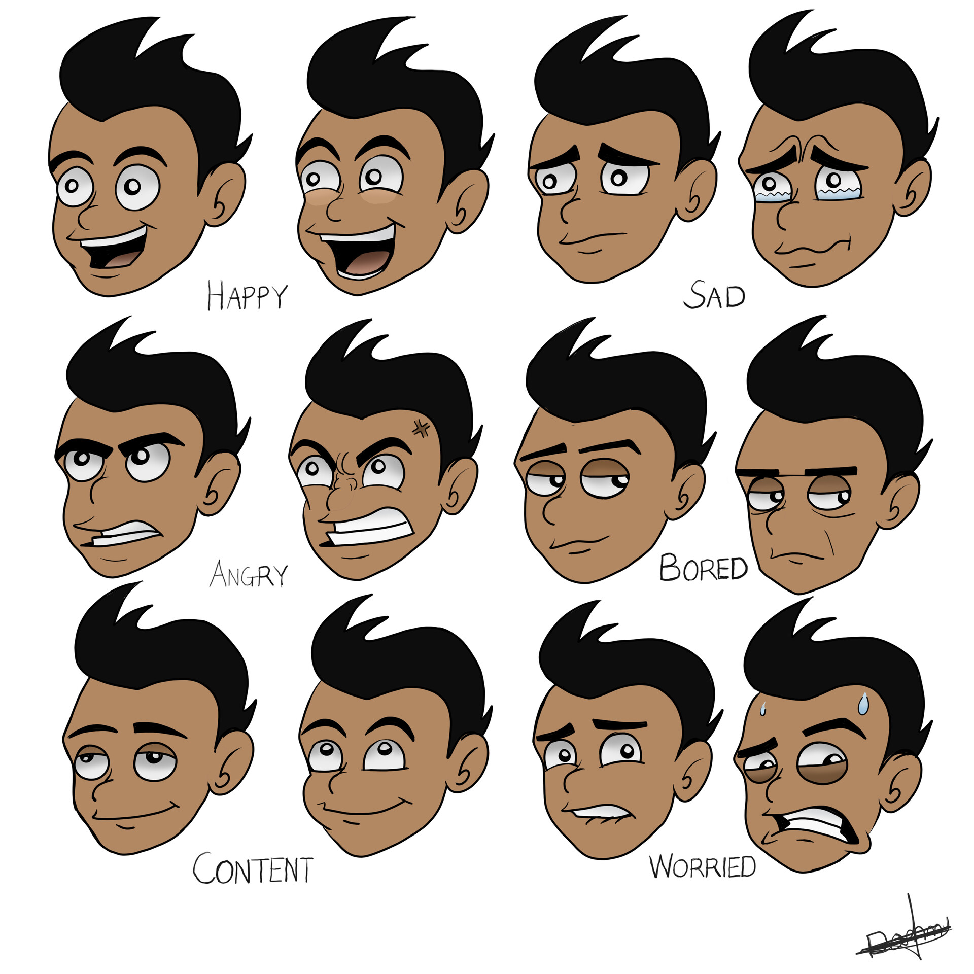 ArtStation - Character Facial Expression