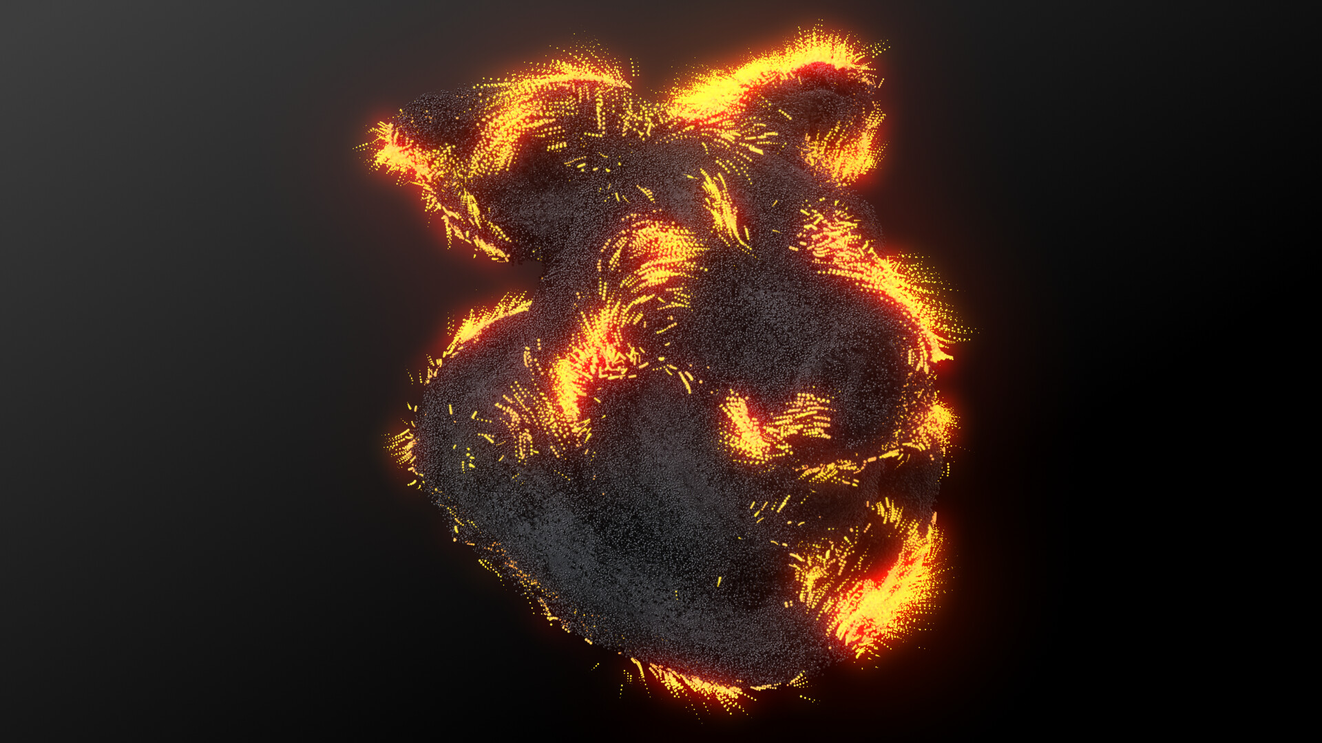 ArtStation - Houdini Particles. Glowing particles effect.