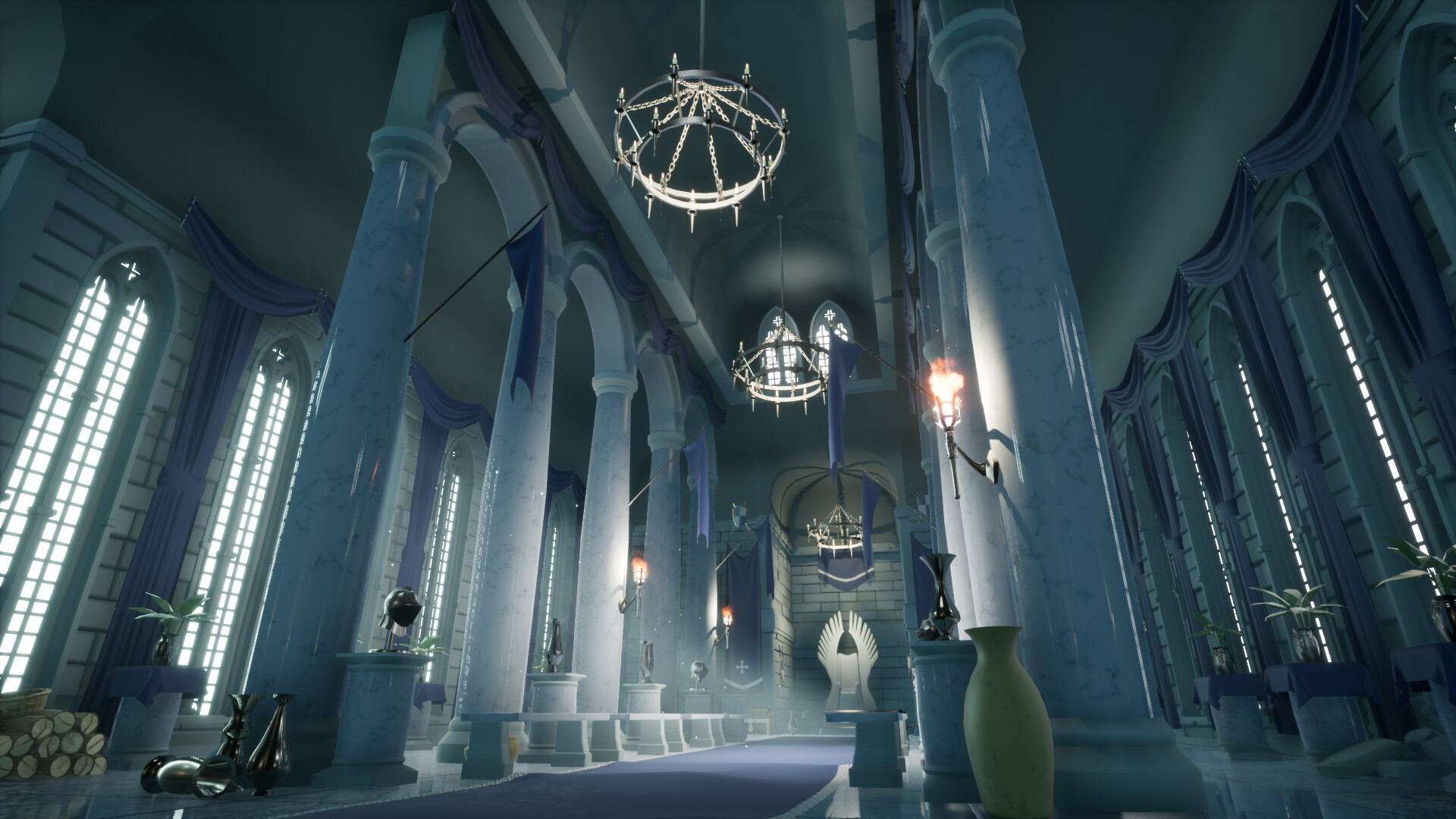 ArtStation - Throne Room - Game Environment