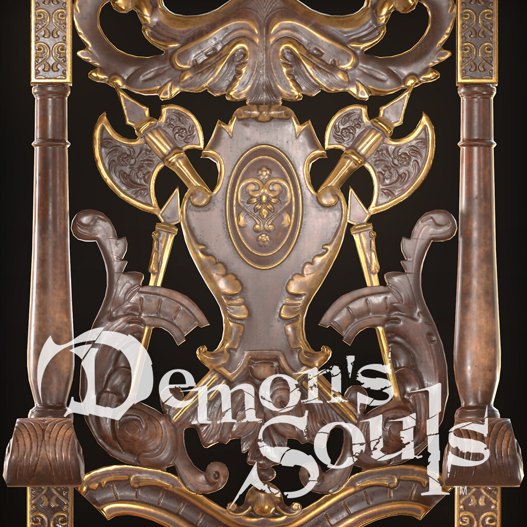 ArtStation - Demon's Souls Royal Chair
