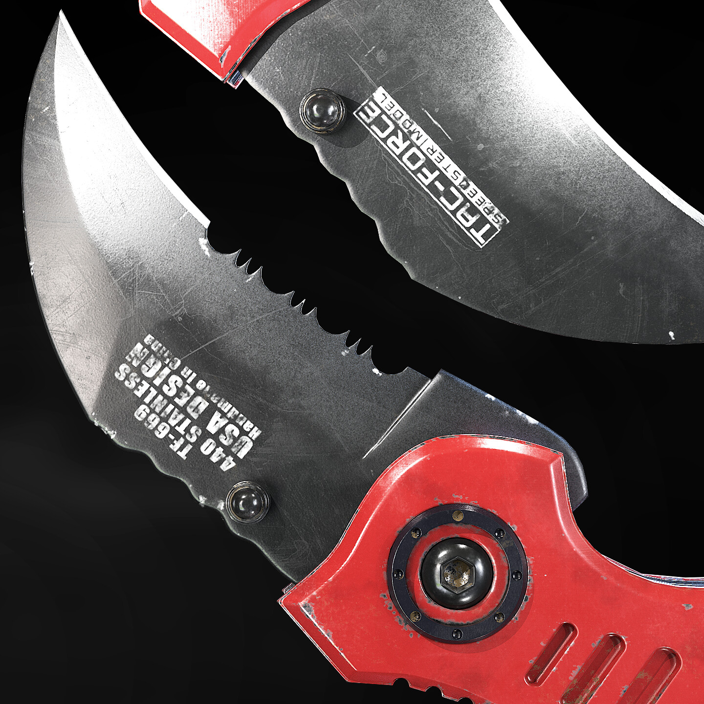 ArtStation - Dual Karambit Blade - TAC Force TF-669