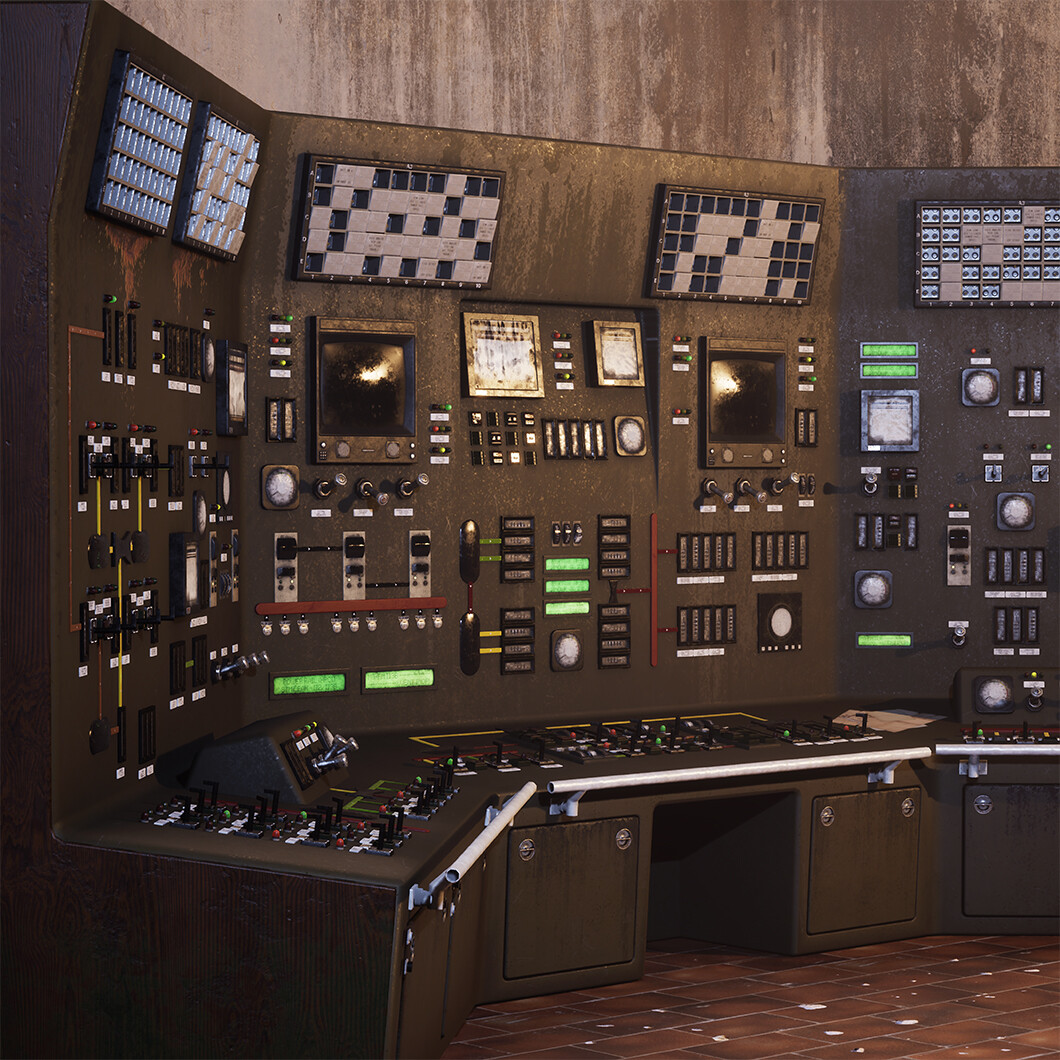ArtStation - Nuclear Power Plant Console