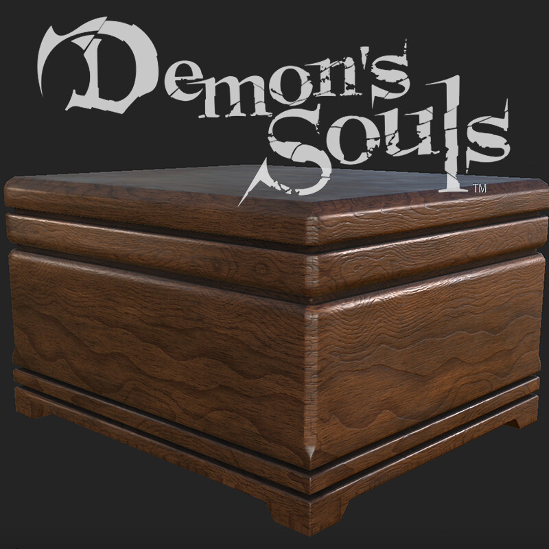ArtStation - Demon's Souls Wooden Urn Box
