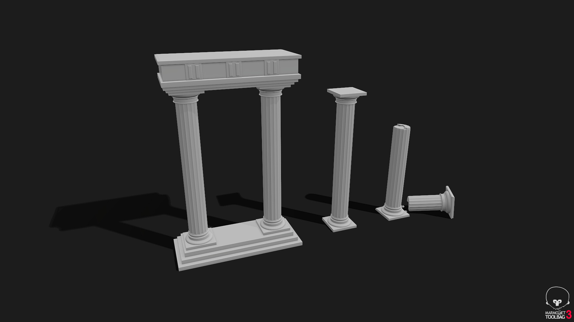 ArtStation - Greek Column Set