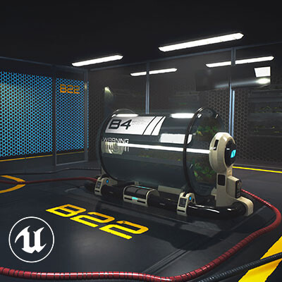 ArtStation - Sci-fi plant laboratory