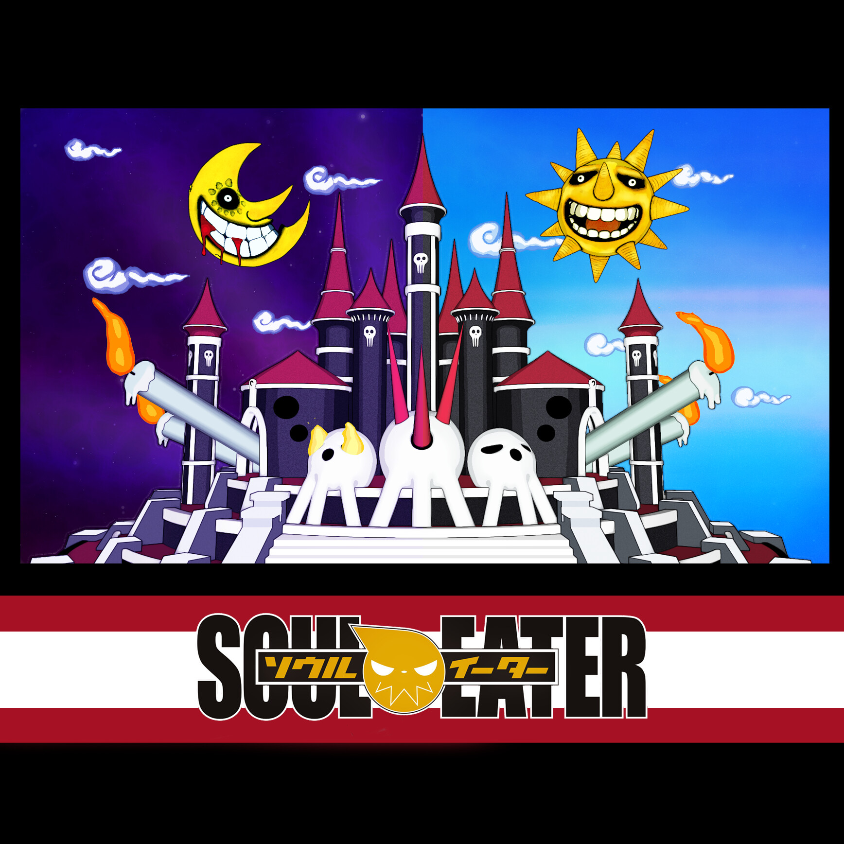 ArtStation - SOUL EATER - Sun & Moon Animation loop
