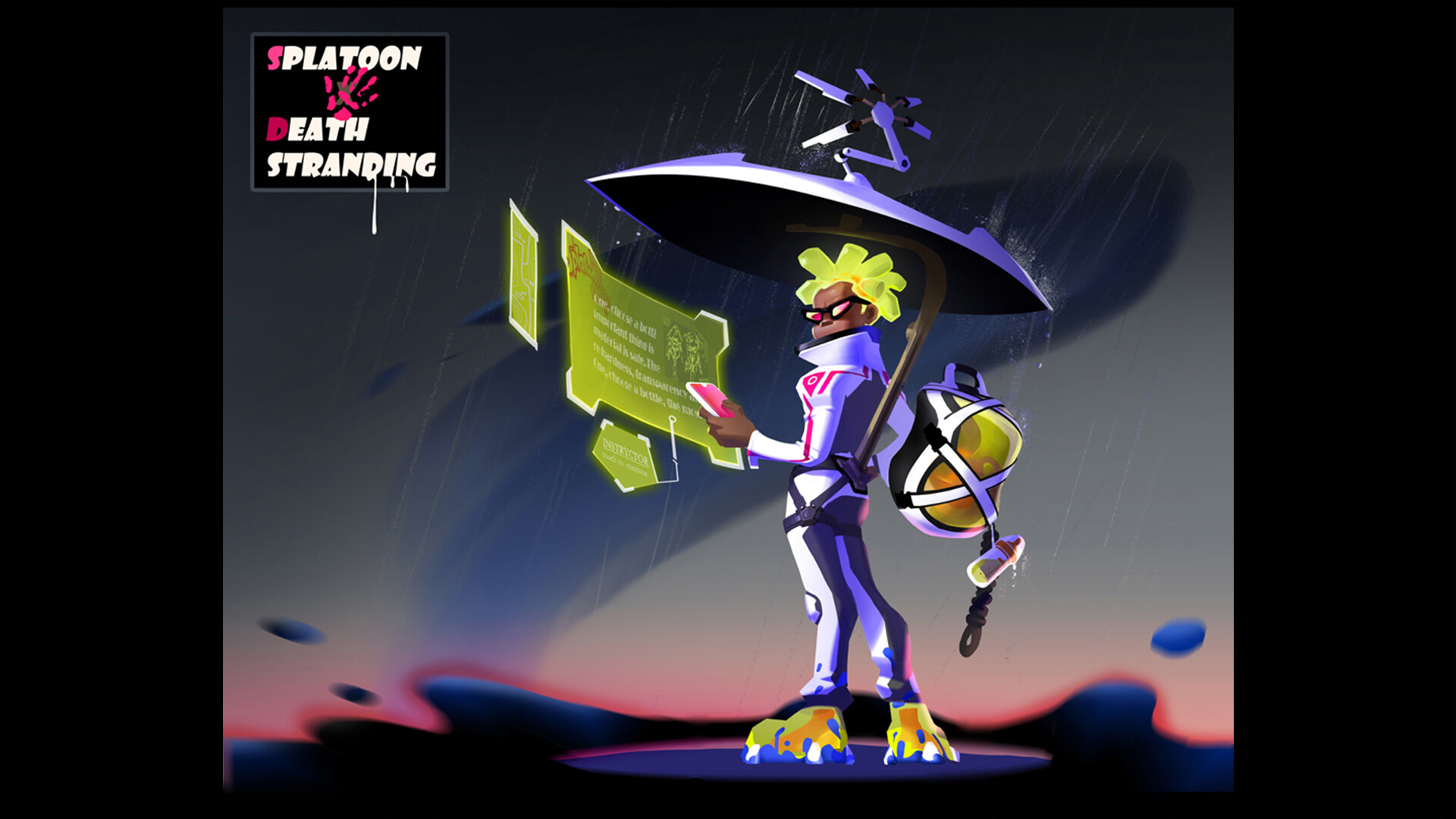 ArtStation - Splatoon X Death stranding