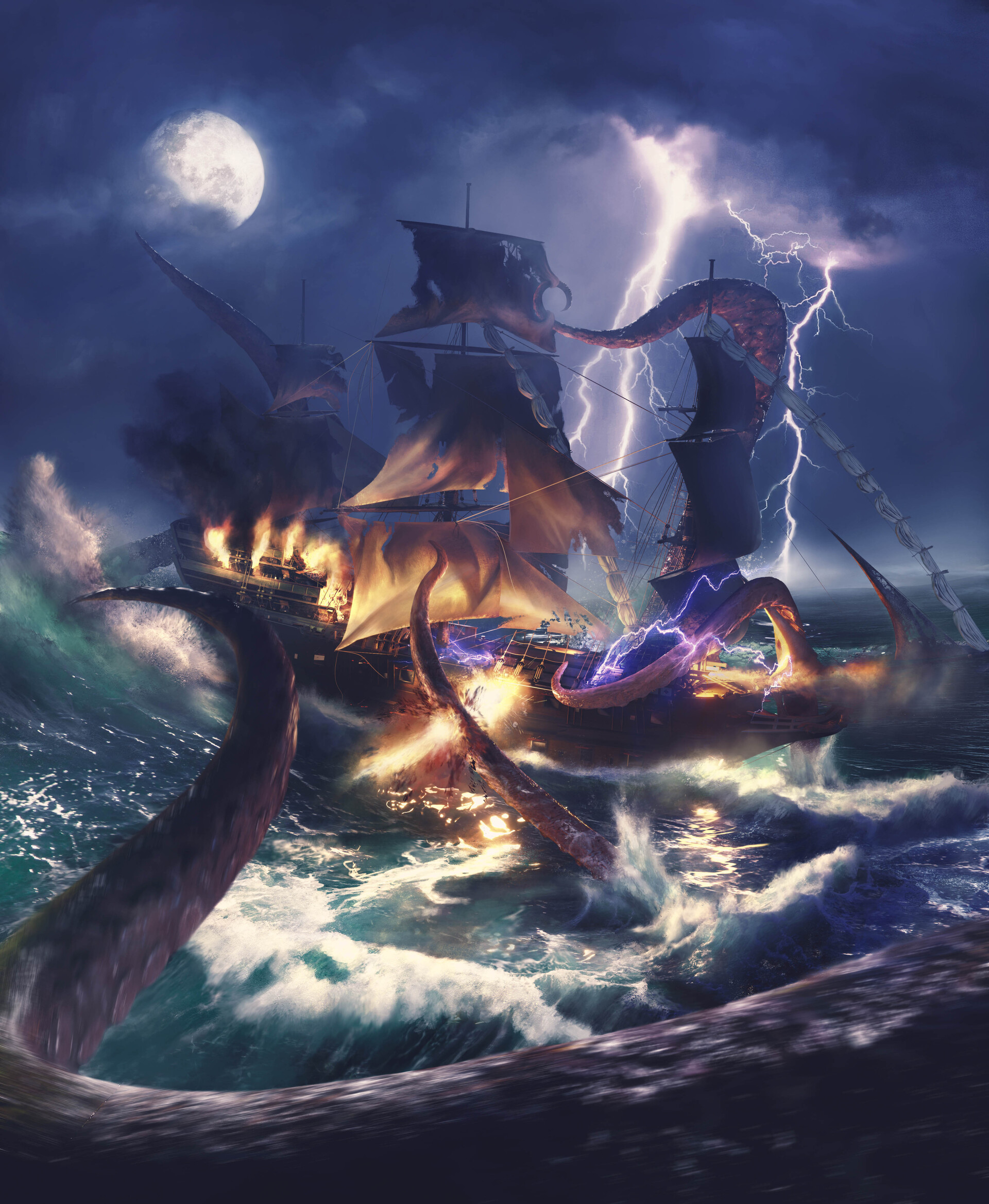 ArtStation - The Red Opera: Kraken Battle