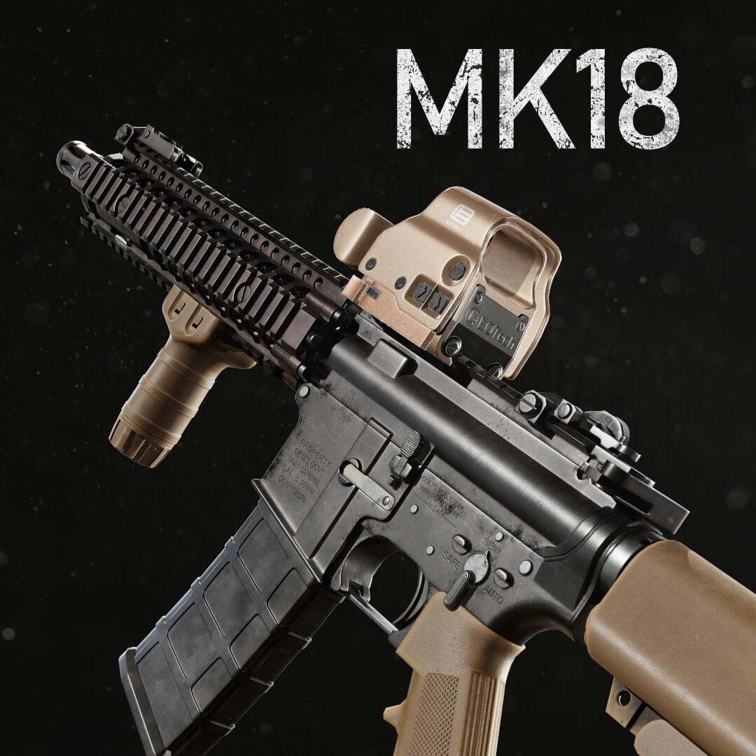ArtStation - M4 Variant, MK18