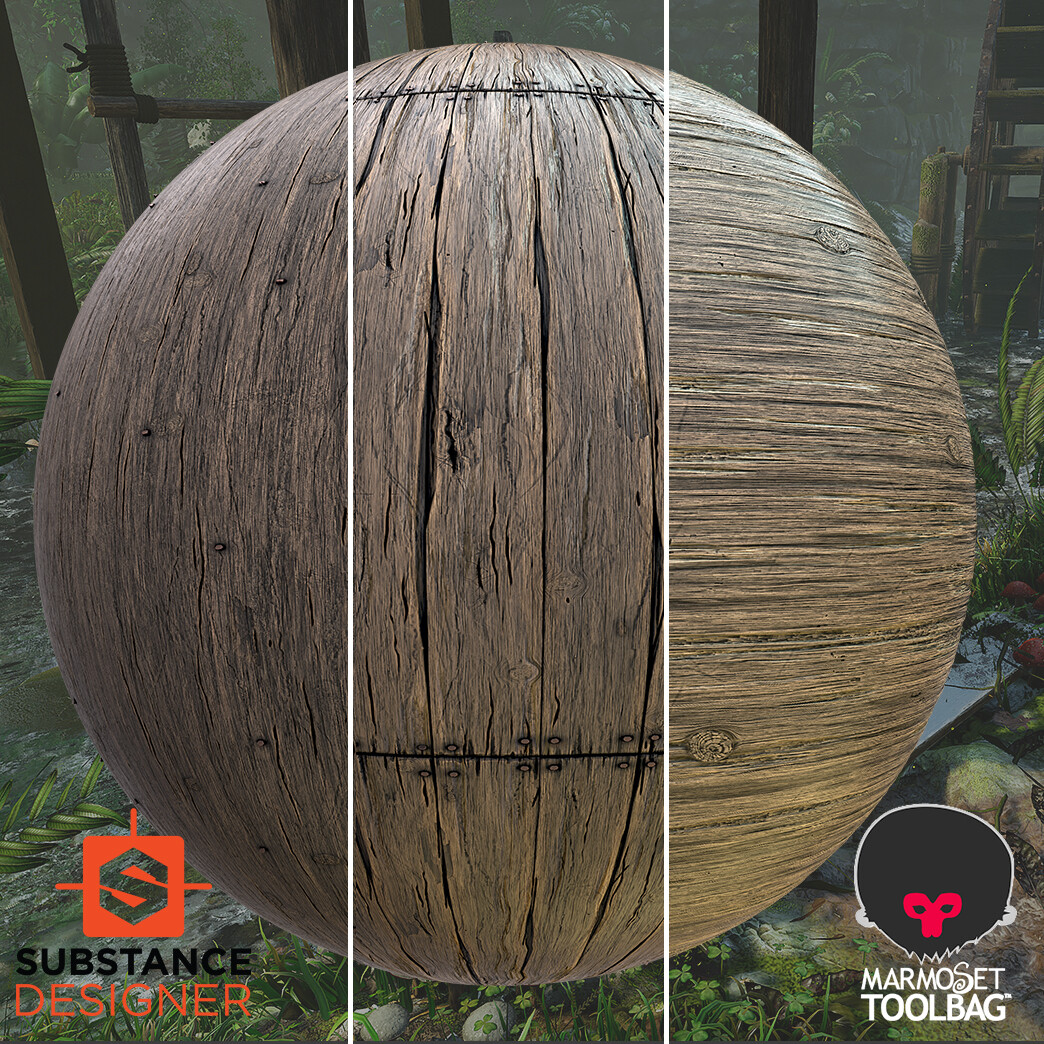 ArtStation - Substance Designer Wood Material