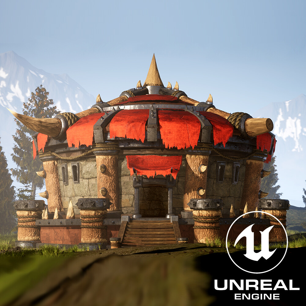ArtStation - WoW - Orc Orgrimmar Embassy Building