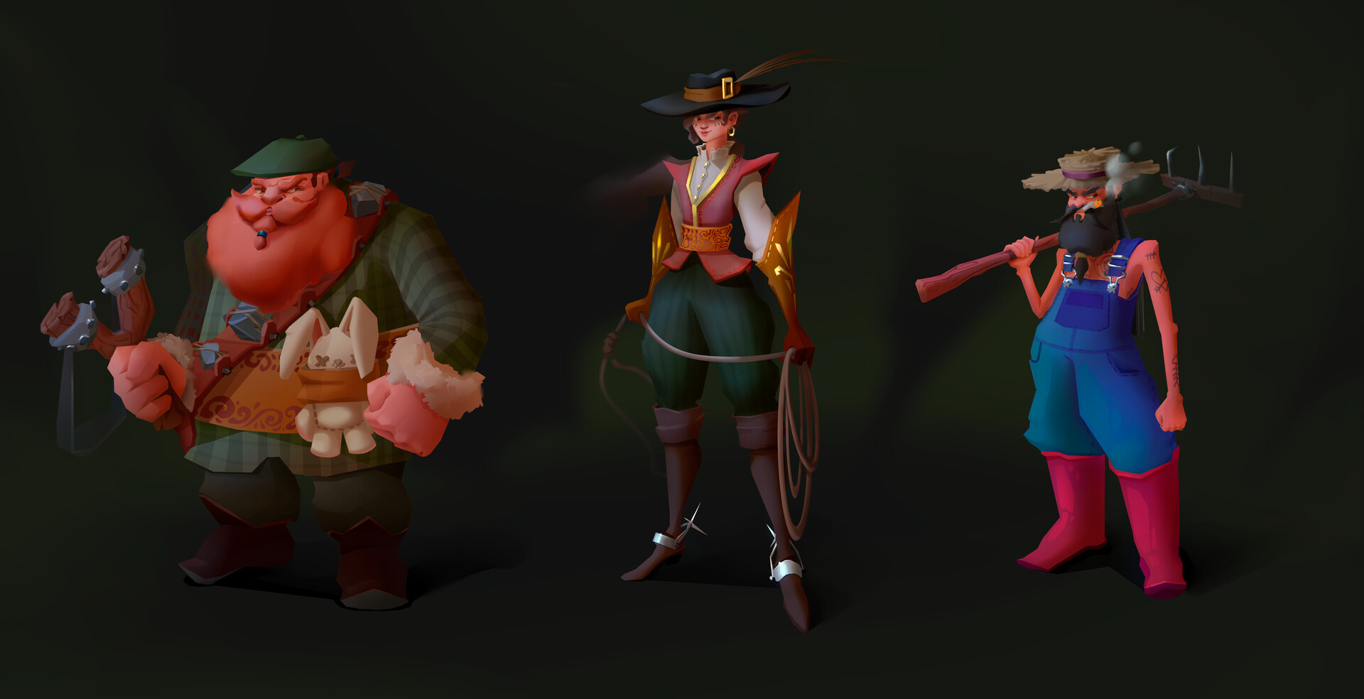 ArtStation - Hunter character sketch