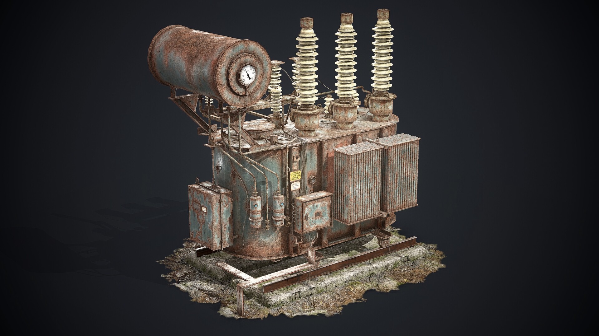 ArtStation - Old Rusty Transformer