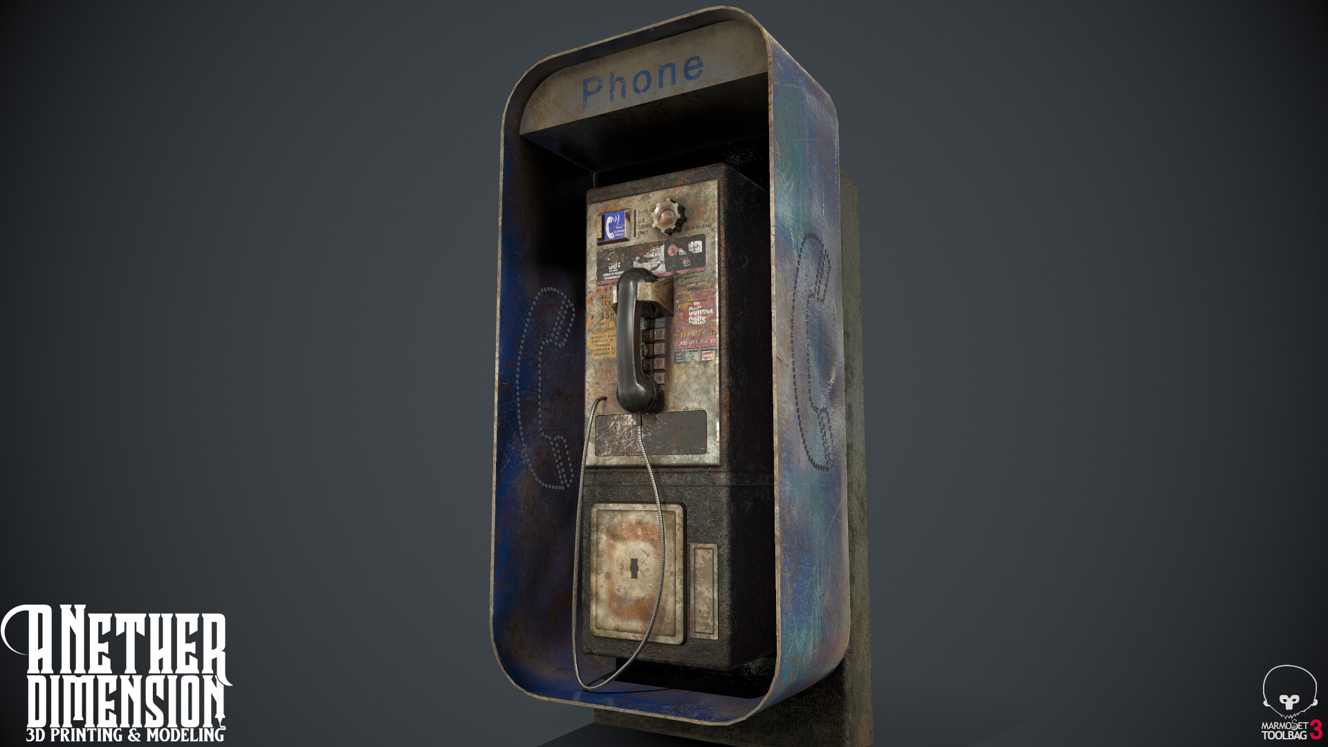 ArtStation - Damaged Phone Booth (Prop Modeling)