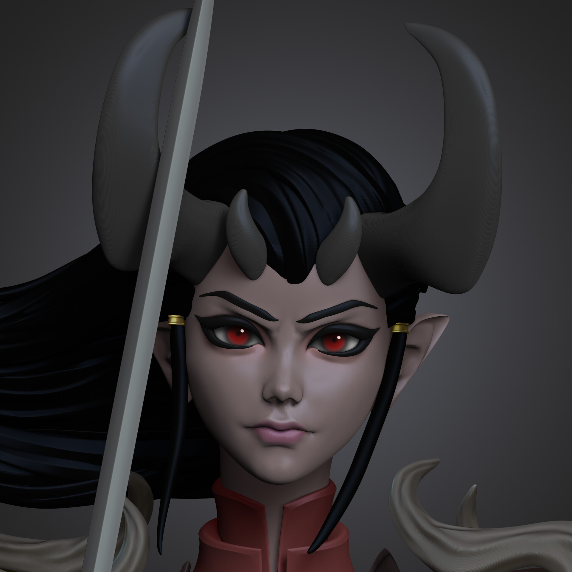 ArtStation - Demon girl knight