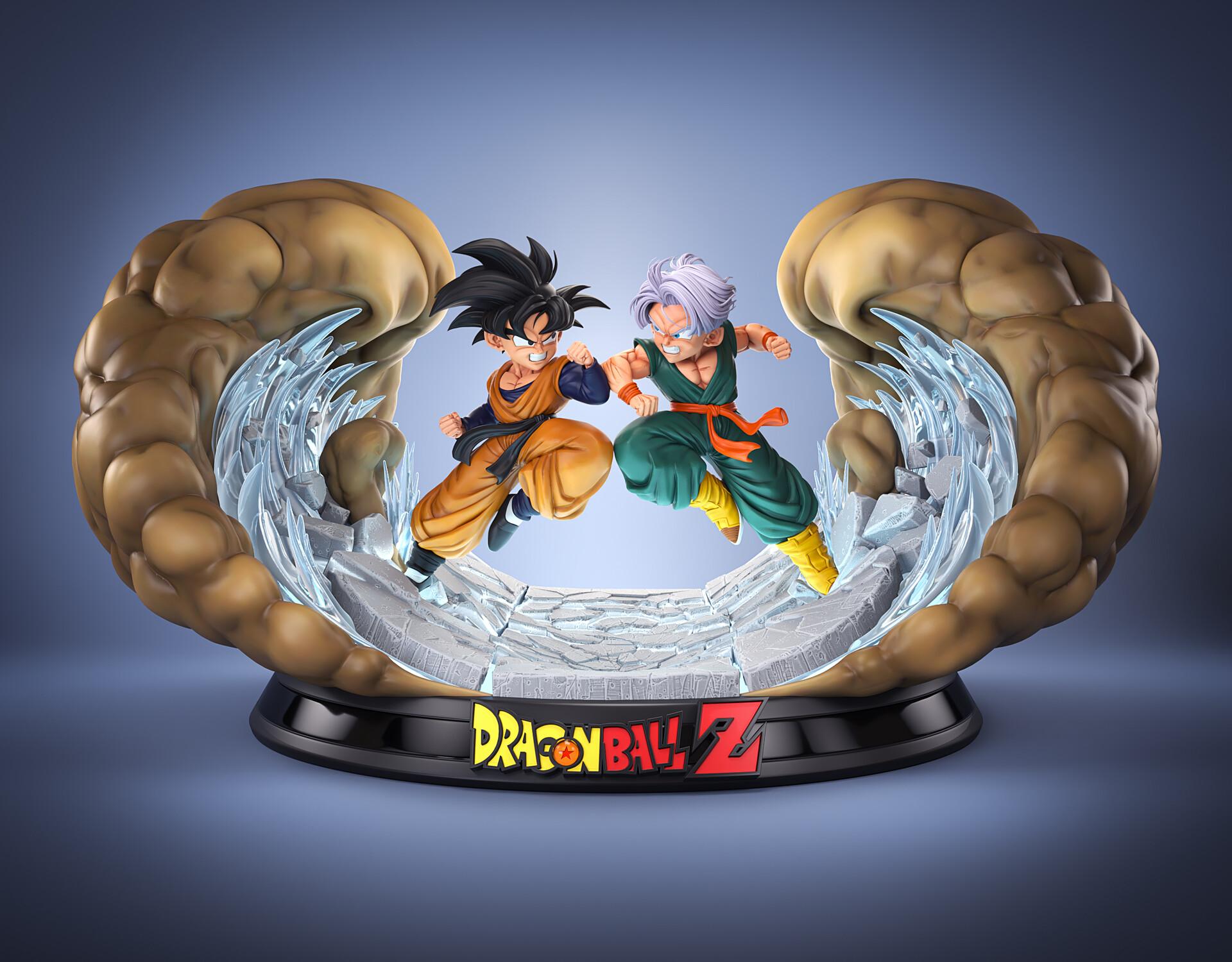 ArtStation - DBZ - Son Goten VS Trunks