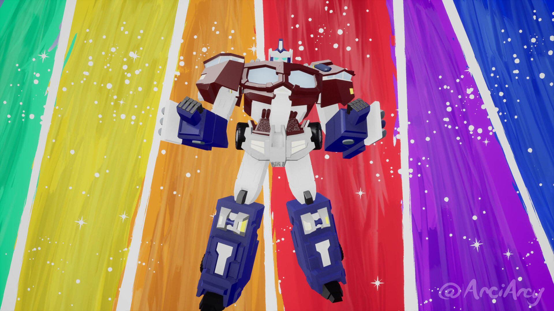 ArtStation - Cybertron Optimus Prime Animated