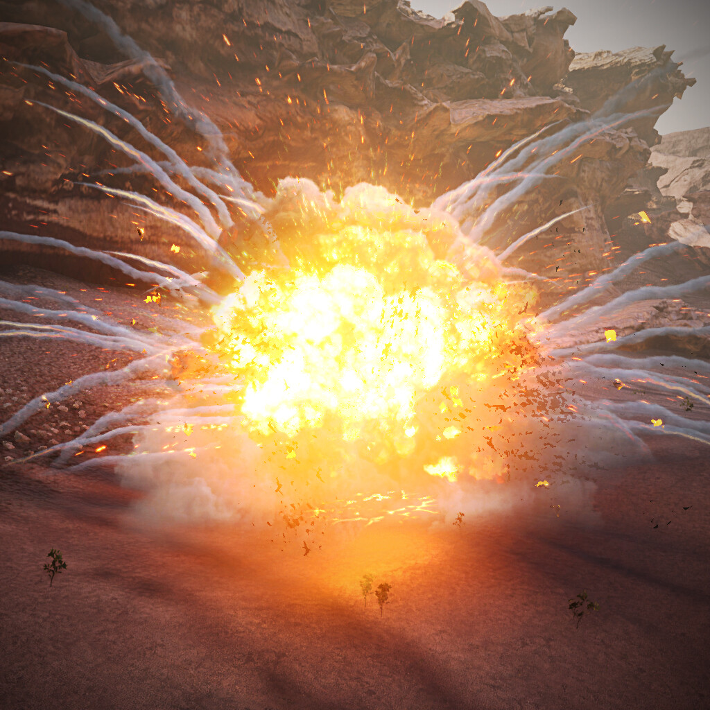 ArtStation - Explosion UE4 + Houdini