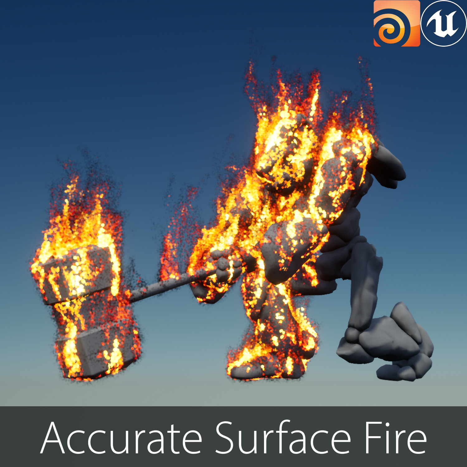 ArtStation - Accurate Surface Fire - Pyro to Particles