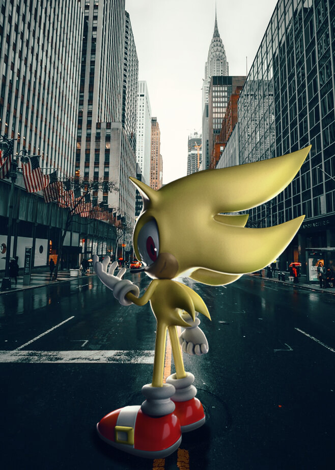 ArtStation - Gold Sonic