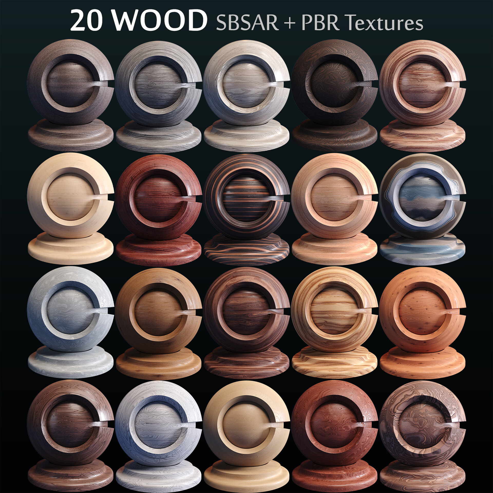 ArtStation - 20 Veneered Wood Generator | Vol1