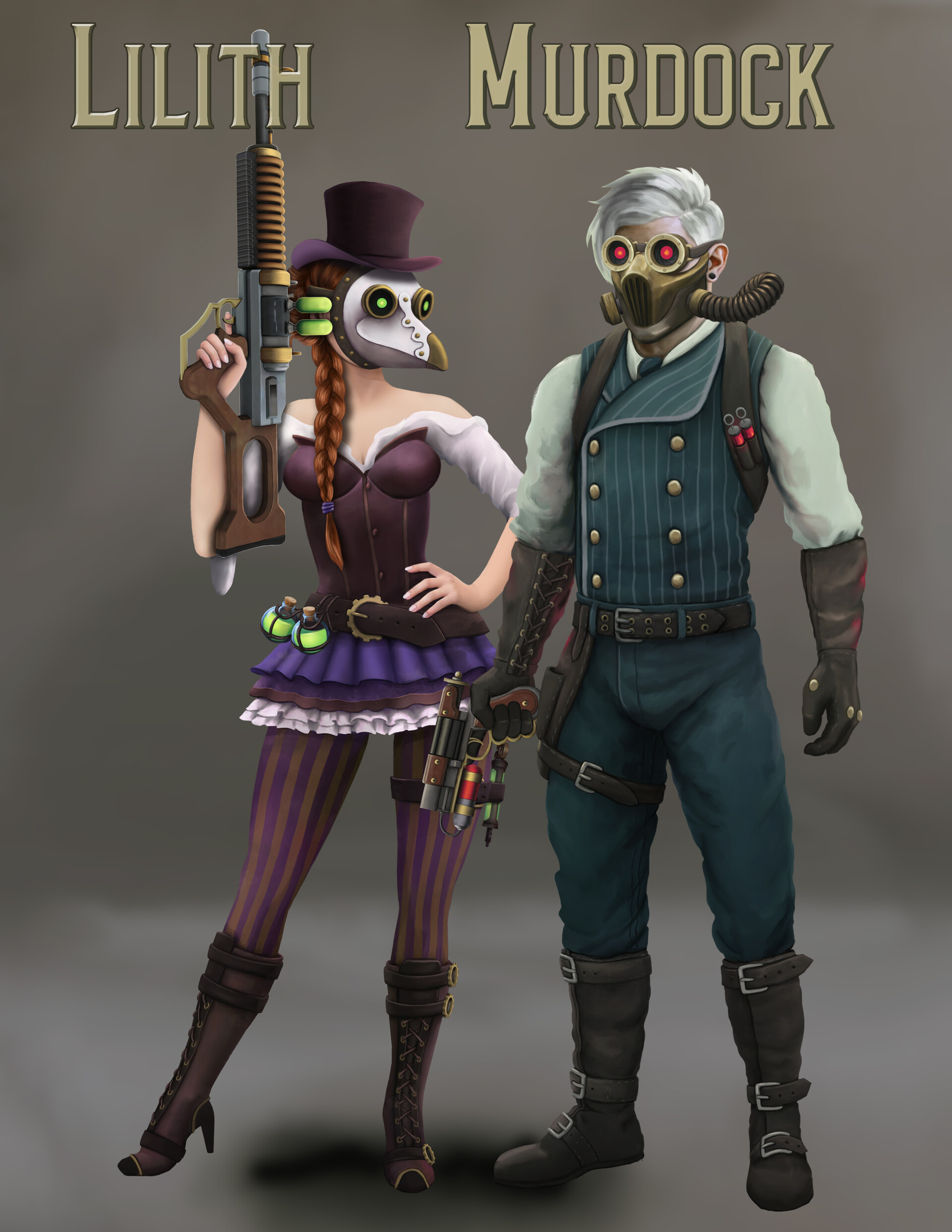 ArtStation - Vapor Punk Character Designs