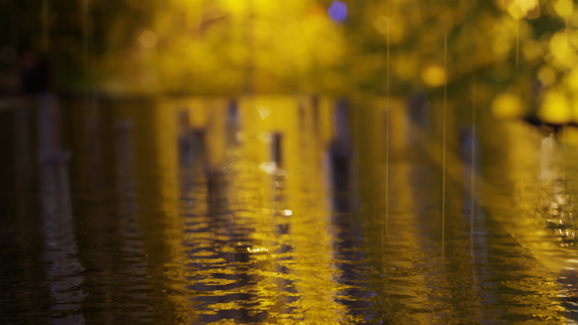 ArtStation - Realistic animated raindrops on street.