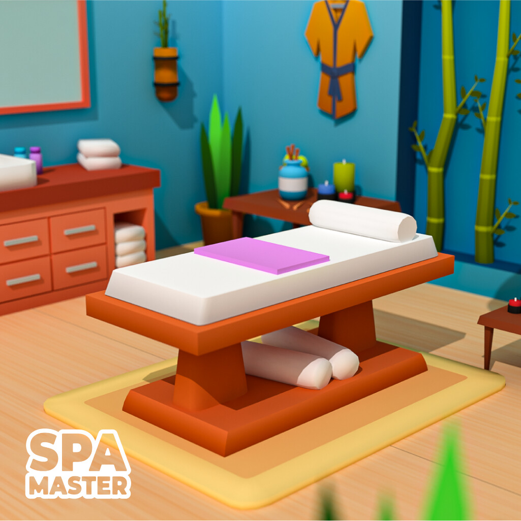 ArtStation - Spa Master - Mobile Hyper Casual Game - Rooms